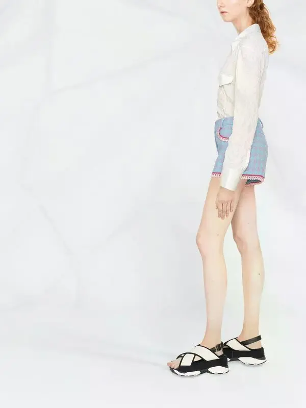 Moschino Houndstooth Short Shorts