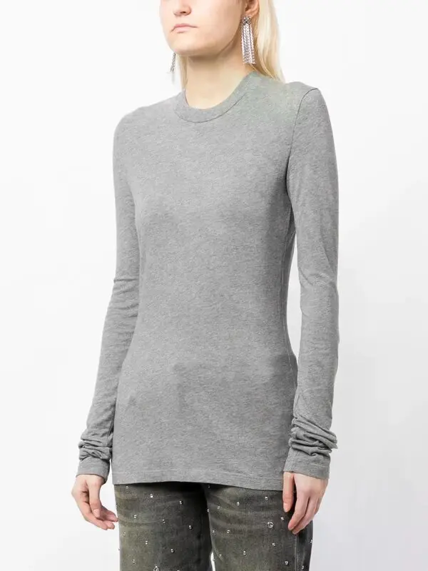 Off-White Diag-print Long-sleeve T-shirt - Grey