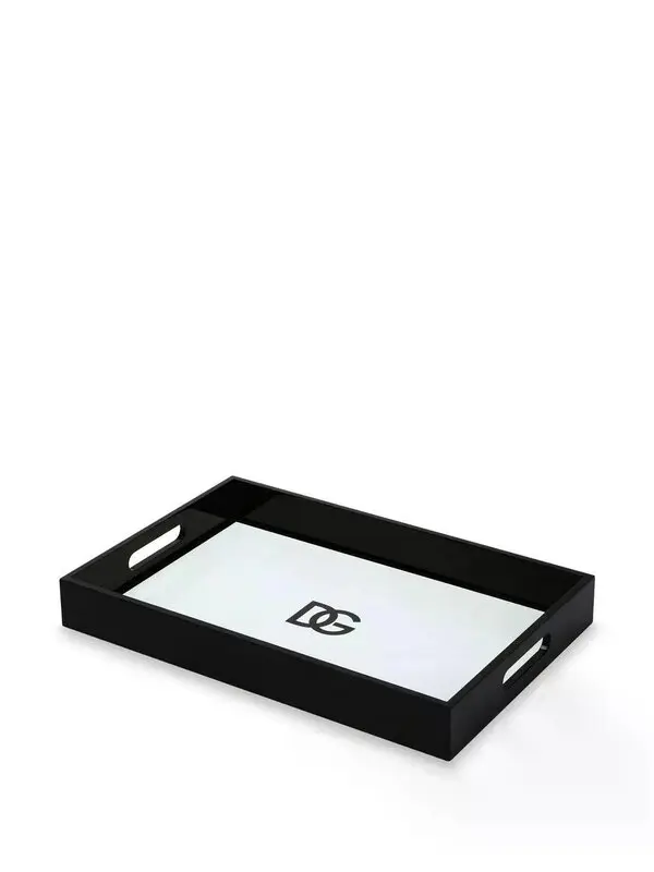 Dolce & Gabbana Dg Logo Wood Tray