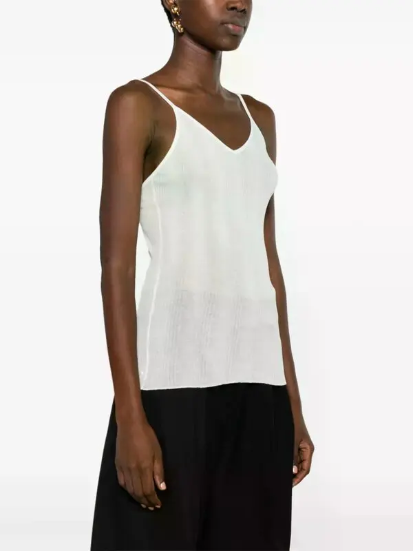 Khaite Mona Semi-sheer Tank Top