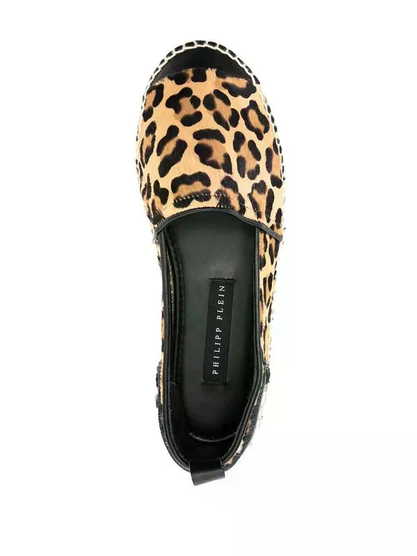 Philipp Plein Leopard-print Slip-on Espadrilles