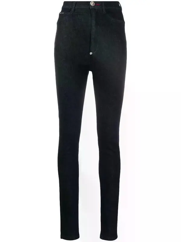 Philipp Plein Super High Waist Jegging - Blue