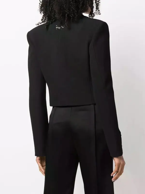Philipp Plein Crystal-embellished Cropped Blazer