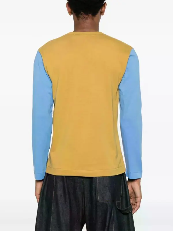 Play Comme Des Garcon Mini Heart-patch T-shirt - Yellow
