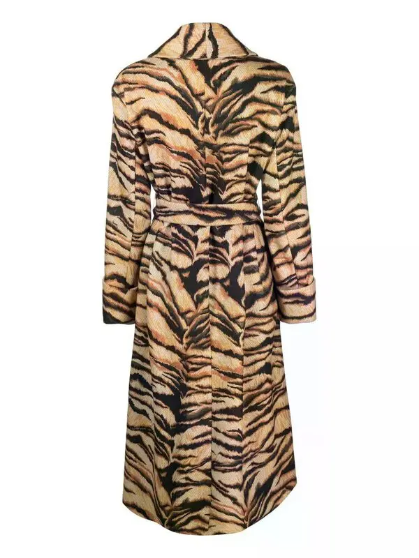 Roberto Cavalli Freedom-print Belted Coat