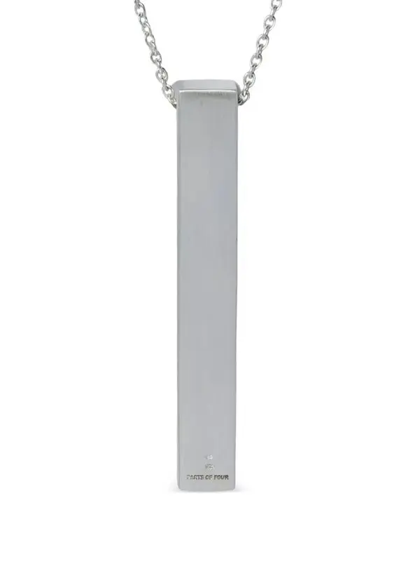 PARTS OF FOUR Cuboid Necklace - Silver
