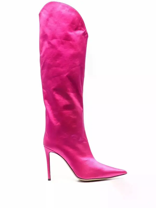 Alexandre Vauthier Satin Stiletto Boots