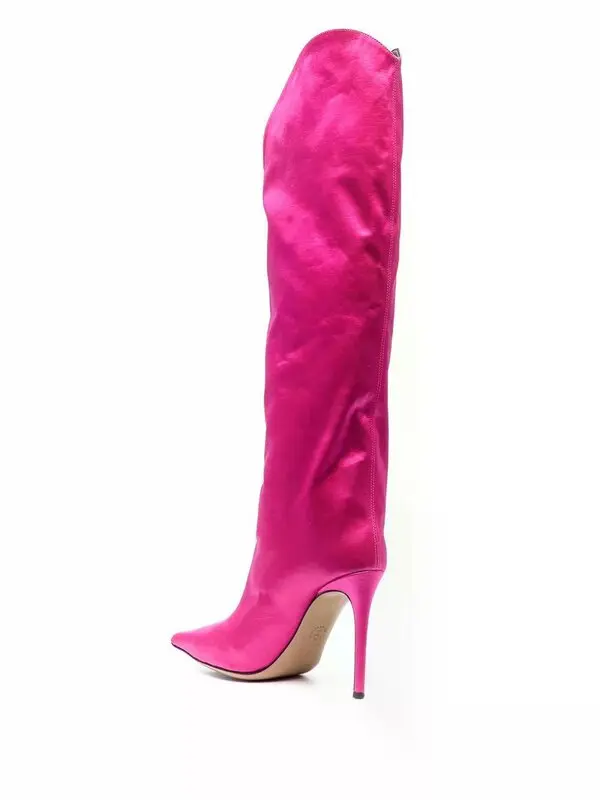 Alexandre Vauthier Satin Stiletto Boots