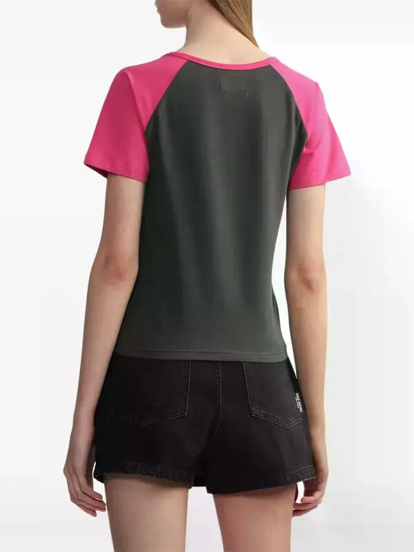 Izzue Logo-print Colourblock T-shirt