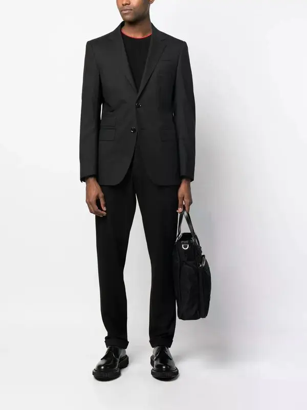 BILLIONAIRE Crest-motif Single-breasted Blazer - Black