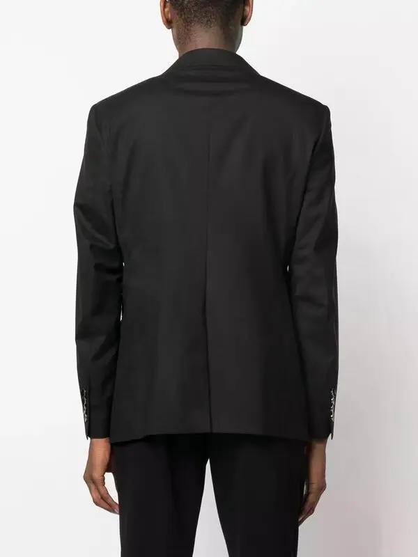 BILLIONAIRE Crest-motif Single-breasted Blazer - Black