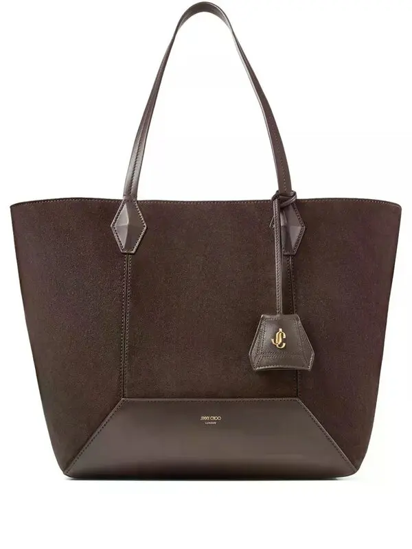 JIMMY CHOO Medium Diamond Tote Bag - Brown