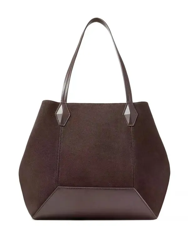 JIMMY CHOO Medium Diamond Tote Bag - Brown