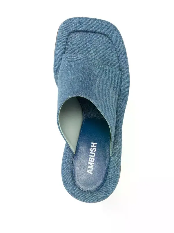 AMBUSH Cushion Denim Sandals - Blue