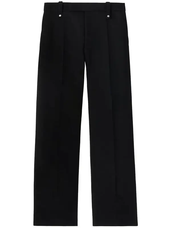 Burberry Straight-leg Wool Trousers - Black