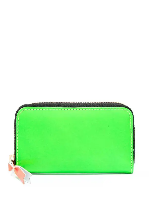 Comme Des Garçons Super Fluo Leather Wallet - Green
