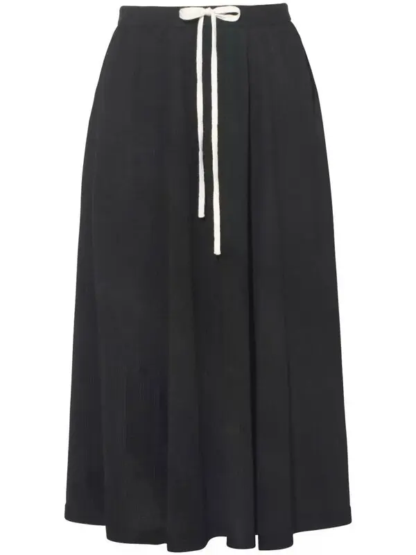 Cashmere In Love Bloom Midi Skirt - Black