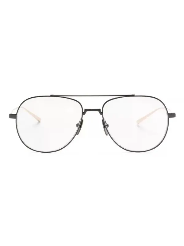 Dita Metal Pilot-frame Glasses - Black