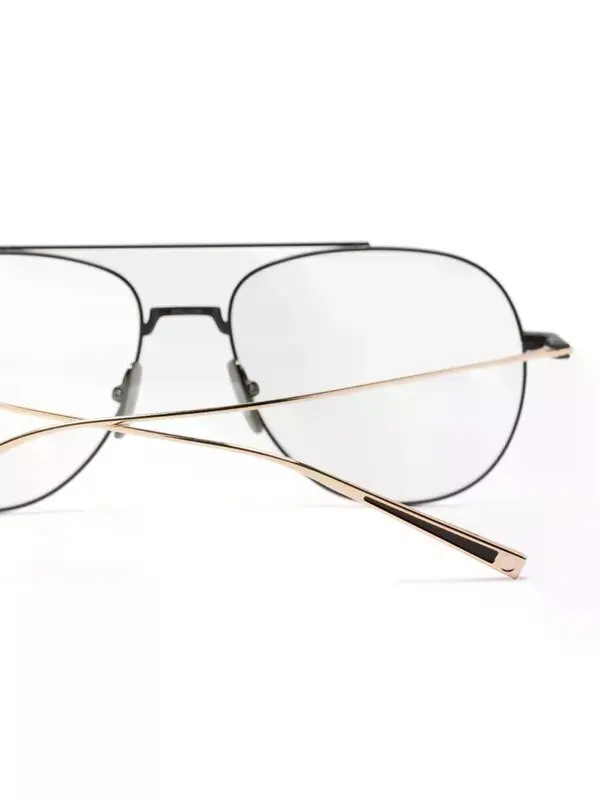 Dita Metal Pilot-frame Glasses - Black