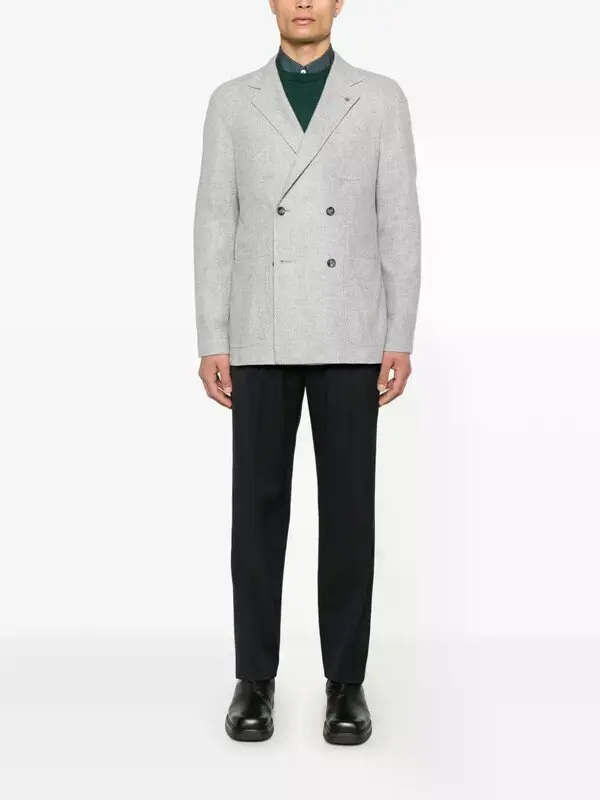 Tagliatore Randall Double-breasted Blazer - Grey