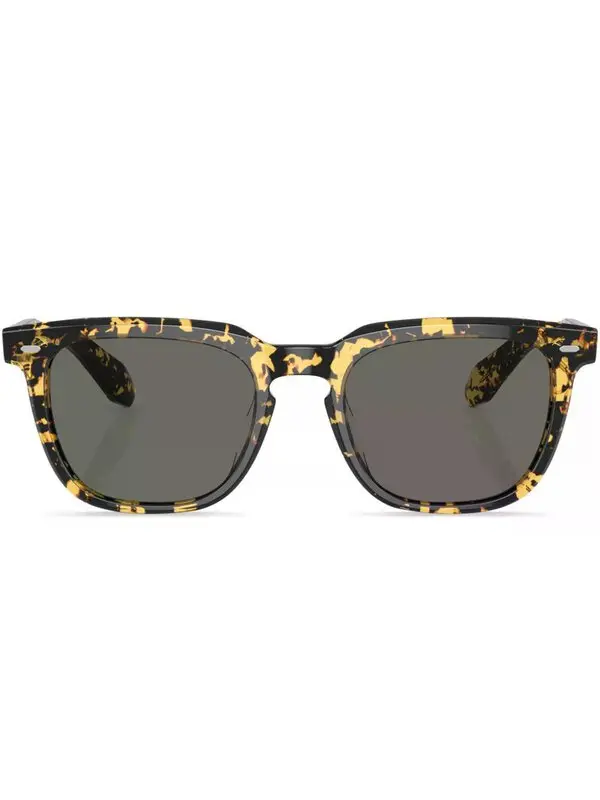 Oliver Spencer N.06 Square-frame Sunglasses - Brown