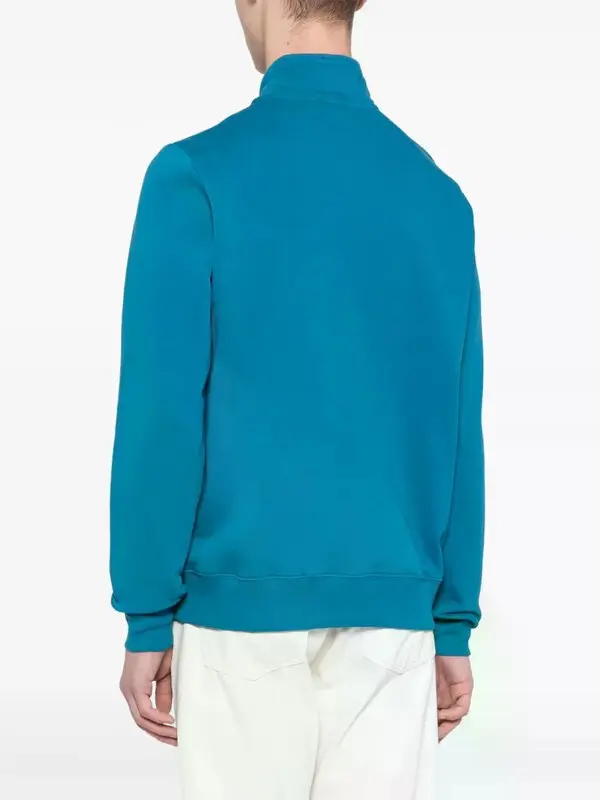 Paul Smith Zebra Logo-appliqué Sweatshirt - Blue