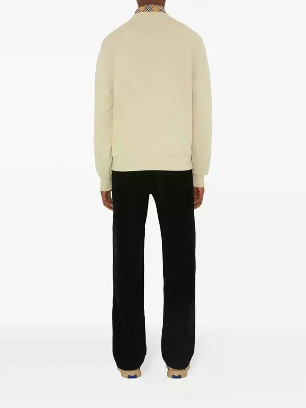Burberry Check-pattern Cotton Sweatshirt