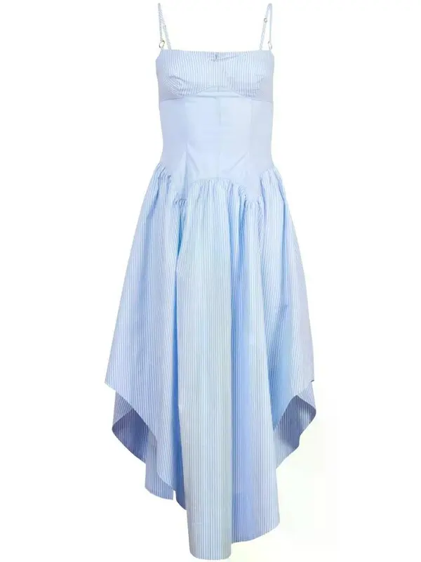 FLEUR DU MAL Poplin Midi Dress