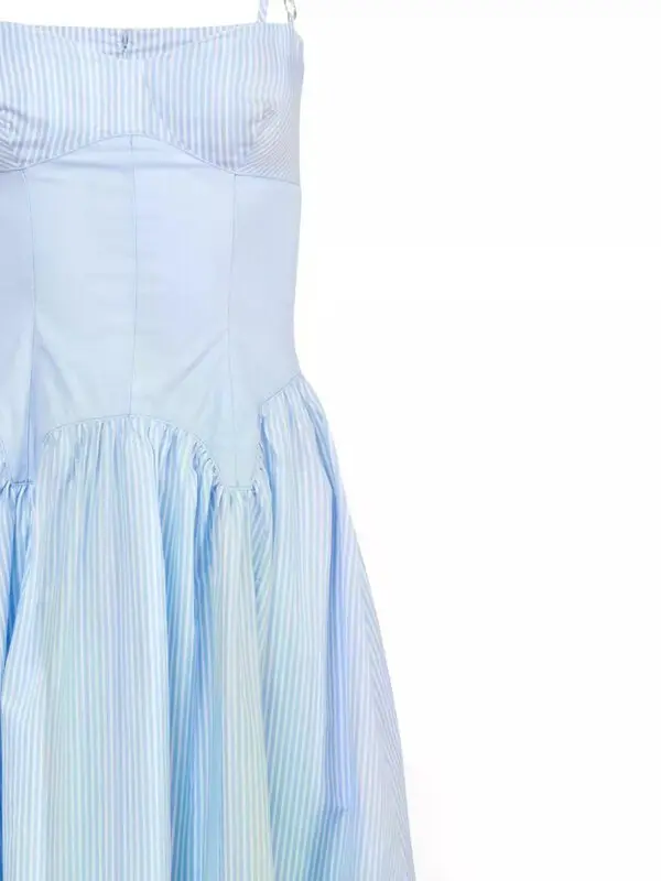 FLEUR DU MAL Poplin Midi Dress