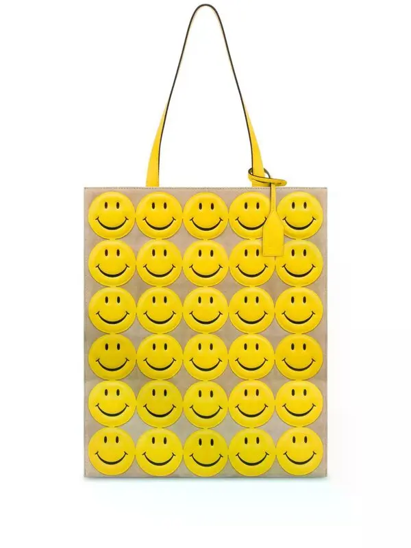 Moschino Smiley Leather Shoulder Bag