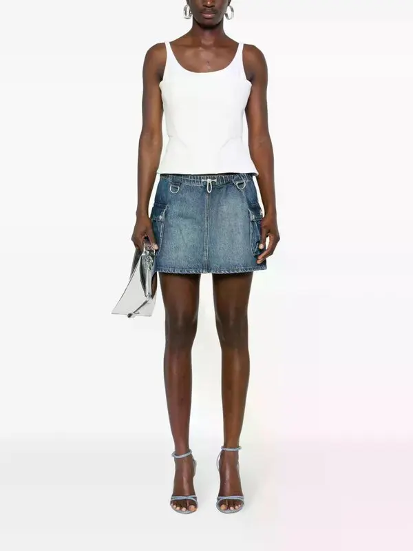 Coperni Denim Cargo Mini Skirt