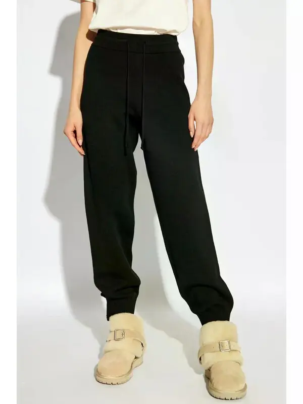 Burberry Embroidered-logo Knitted Track Pants