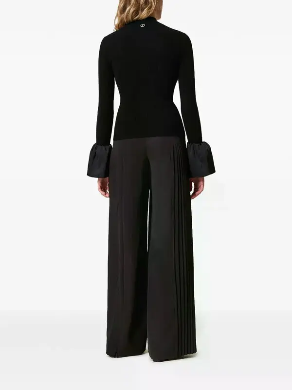 TWINSET Pleated Palazzo Trousers
