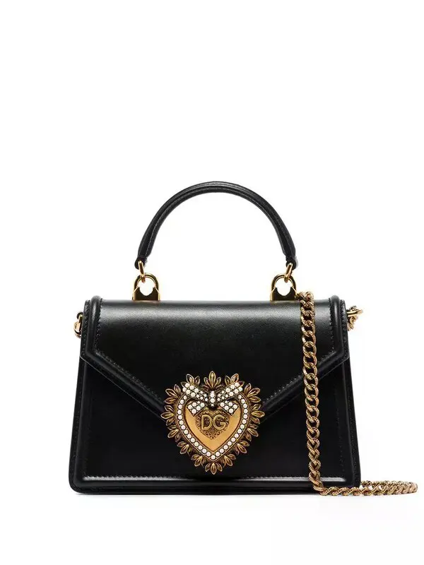 Dolce & Gabbana Small Devotion Tote Bag - Black