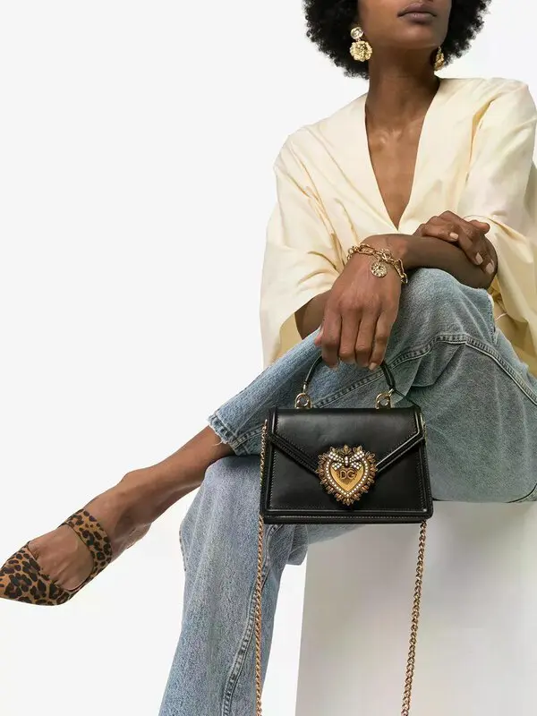 Dolce & Gabbana Small Devotion Tote Bag - Black