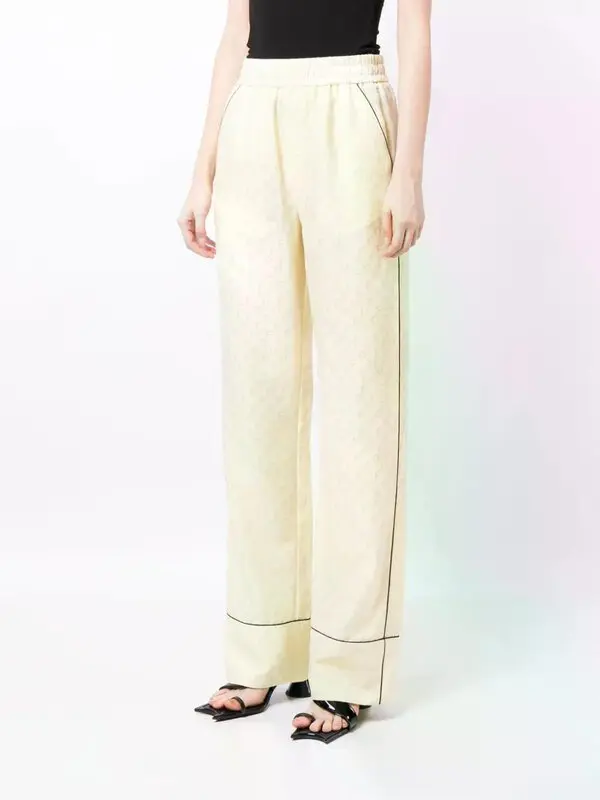 Off-White Logo-jacquard Elasticated Trousers
