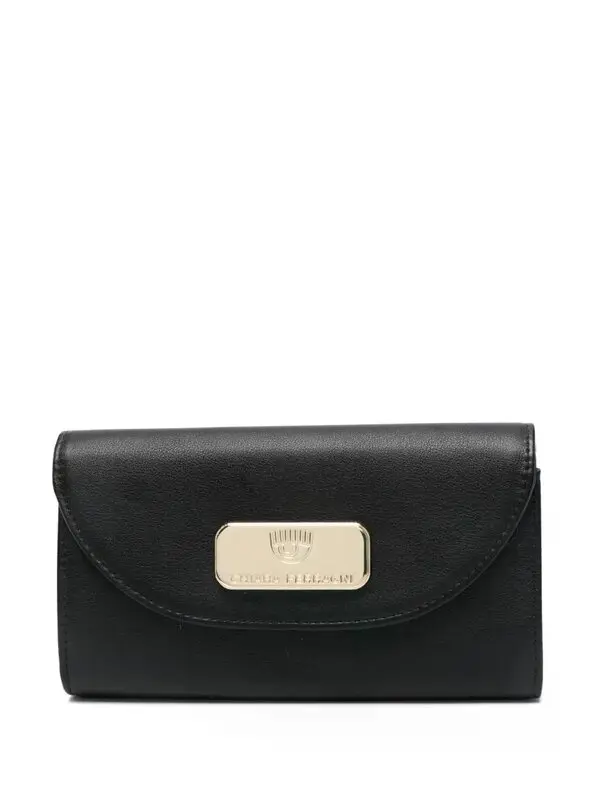 CHIARA FERRAGNI Logo-plaque Jewellery Bag - Black