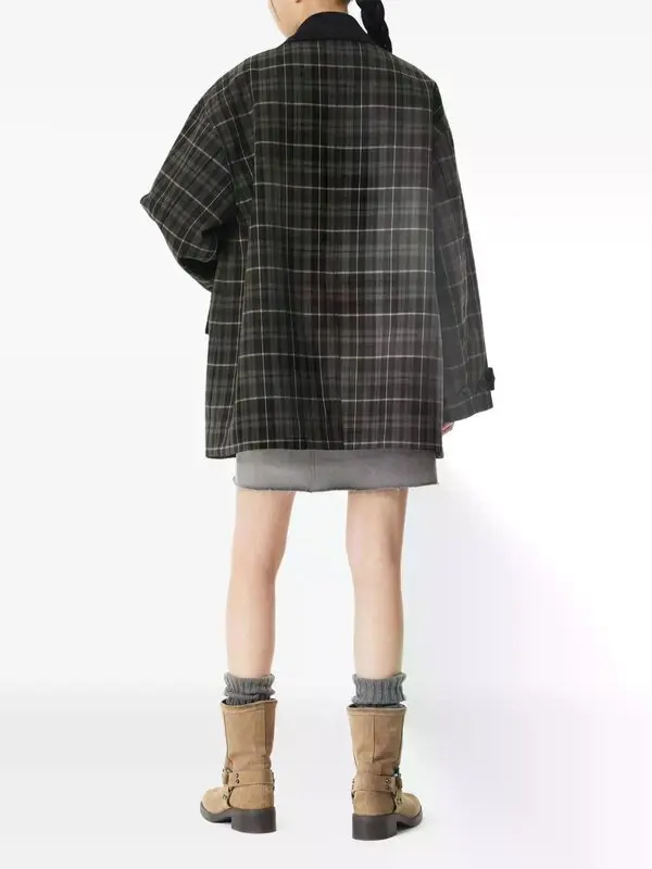 STUDIO TOMBOY Tartan Check-pattern Single-breasted Coat