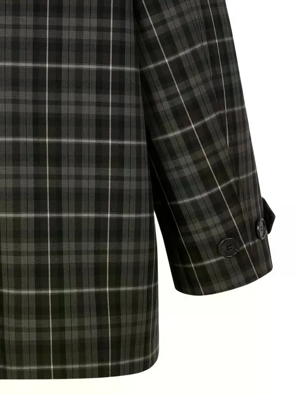 STUDIO TOMBOY Tartan Check-pattern Single-breasted Coat