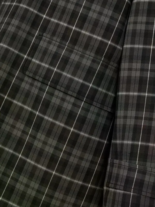 STUDIO TOMBOY Tartan Check-pattern Single-breasted Coat