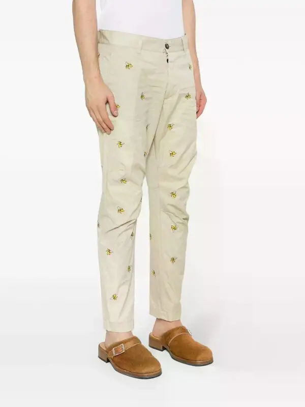 Dsquared2 Embroidered Fruits Chino Pants