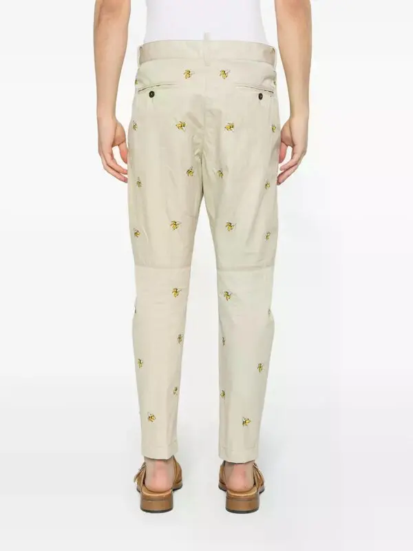 Dsquared2 Embroidered Fruits Chino Pants