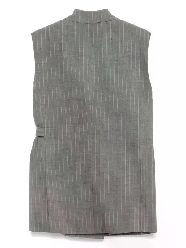BOSS Pinstripe Virgin Wool Waistcoat