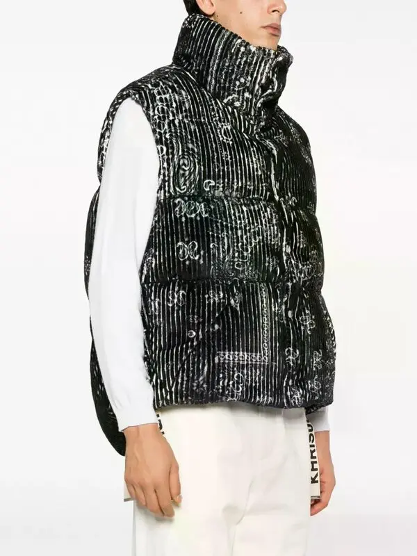 Khrisjoy Paisley Print Padded Gilet