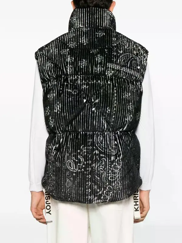 Khrisjoy Paisley Print Padded Gilet