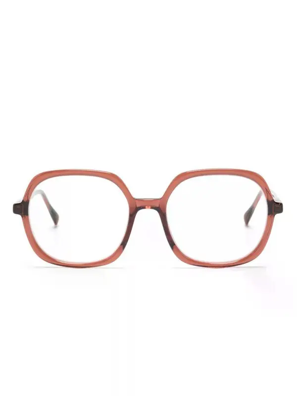Mykita Farah Square-frame Glasses - Red