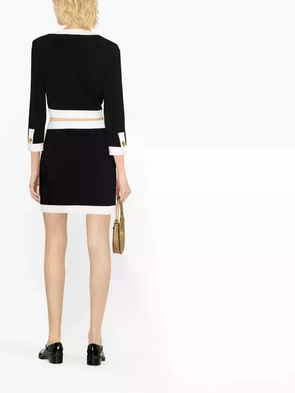 Moschino Heart-shaped Button Mini Skirt