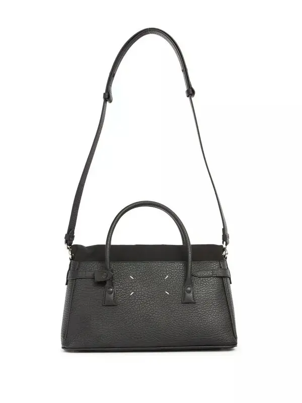 MAISON MARGIELA 5ac Medium Leather Tote Bag - Black