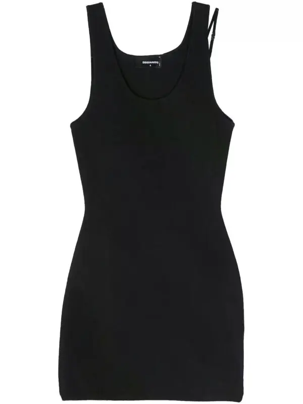 Dsquared2 Logo Plaque Mini Dress