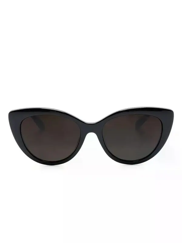 Emporio Armani Interchangeable-lens Cat-eye Glasses - Brown